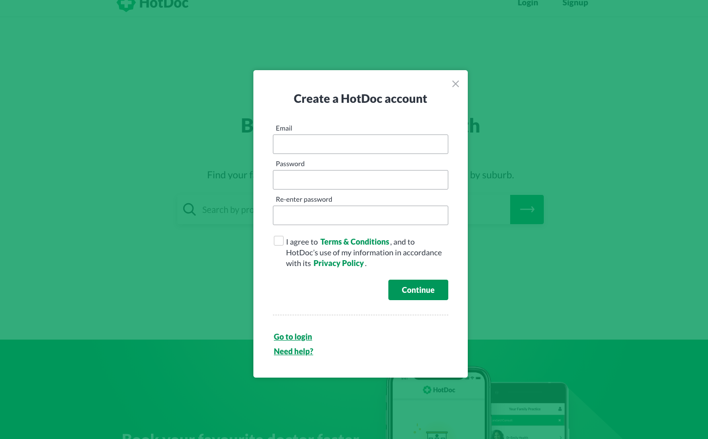 How to Create a HotDoc account – HotDoc Help